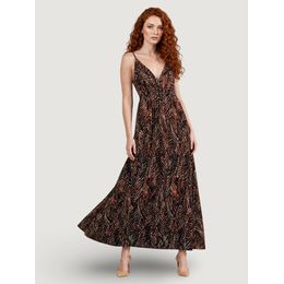 I AM Kleid 'Abito Viscosa Floreale 26231' Damen Gr&ouml;&szlig;e 36 braun Sommerkleid
