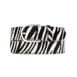 BELTINGER G&uuml;rtel 'Chietie' Damen Gr&ouml;&szlig;e 110 schwarz / wei&szlig;