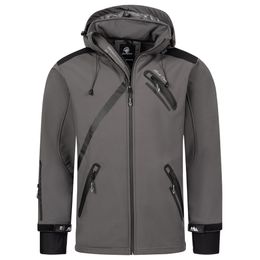 Rock Creek Outdoorjacke Herren Gr&ouml;&szlig;e L dunkelgrau / schwarz