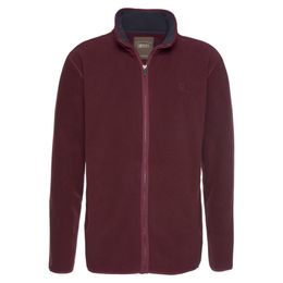MAN'S WORLD Man's World Fleece Jacket male size 4XL Burgundy