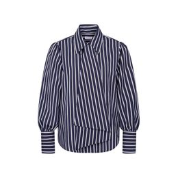Seidensticker Bluse Damen Gr&ouml;&szlig;e XS dunkelblau / wei&szlig;