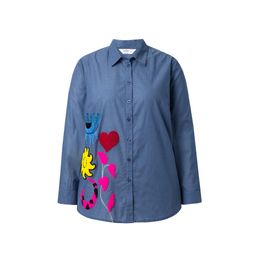 Angel of Style Blouse female size XXXL Blue denim / Mixed colors