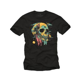Makaya Shirt 'Head Shot Skull' Herren Gr&ouml;&szlig;e L schwarz