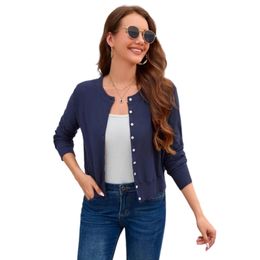 Yesfashion Strickjacke Damen Gr&ouml;&szlig;e L blau