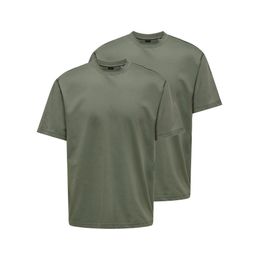 Only & Sons Only & Sons Shirt 'Onsfred' Herren Gr&ouml;&szlig;e S dunkelgr&uuml;n