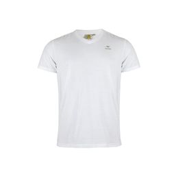 ROADSIGN australia Shirt 'T-Shirt Basic mit V-Ausschnitt, 100% Baumwolle (2-er Pack)' Herren Gr&ouml;&szlig;e L wei&szlig;