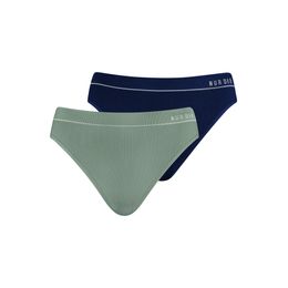 Nur Die Slip 'Retro' Damen Gr&ouml;&szlig;e L marine / graumeliert / wei&szlig;