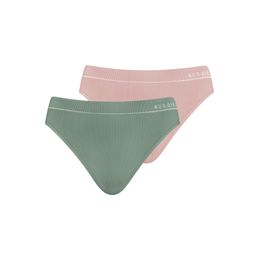 Nur Die Slip 'Retro' Damen Gr&ouml;&szlig;e XL jade / ros&eacute; / wei&szlig;
