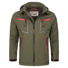 Arctic Seven Performance Jacket male size 5XL Olive / Neon red / Black