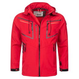 Arctic Seven Funktionsjacke Herren Gr&ouml;&szlig;e 5XL rot / schwarz