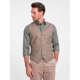 Ombre Weste 'OM-BLZV-0112' Herren Gr&ouml;&szlig;e XL dunkelbeige