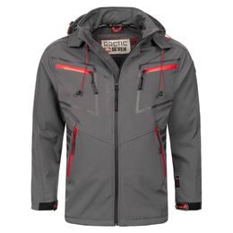 Arctic Seven Funktionsjacke Herren Gr&ouml;&szlig;e XL dunkelgrau / rot