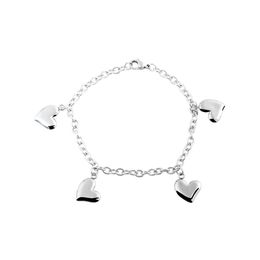Akzent Armband 'Migle' Damen Gr&ouml;&szlig;e 21 cm silber