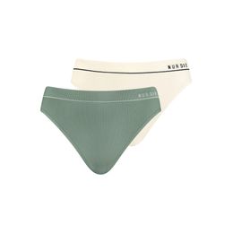 Nur Die Slip 'Retro' Damen Gr&ouml;&szlig;e L mint / schwarz / wei&szlig;
