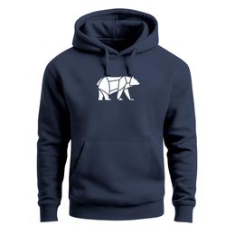 Neverless Sweatshirt 'B&auml;r Lineart Polygon' male size XXXL Navy