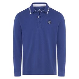 Delmao Poloshirt Herren Gr&ouml;&szlig;e S blau / wei&szlig;