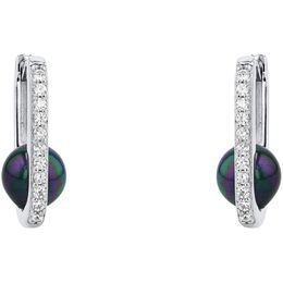 Amor Ohrringe Damen Gr&ouml;&szlig;e One Size schwarz / silber / transparent