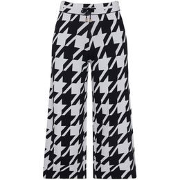 Ulla Popken Hose Damen Gr&ouml;&szlig;e 50/52 schwarz / wei&szlig;