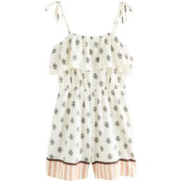 next Jumpsuit Damen Gr&ouml;&szlig;e S ecru / blau / apricot
