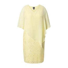 Ulla Popken Abendkleid Damen Gr&ouml;&szlig;e 50/52 pastellgelb Sommerkleid
