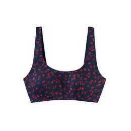 Schiesser Bikinitop 'Mix & Match' Damen Gr&ouml;&szlig;e 90 dunkelblau / rot