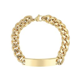 Akzent Armband 'Rokas, langlebig' Herren Gr&ouml;&szlig;e 21.5 cm gold
