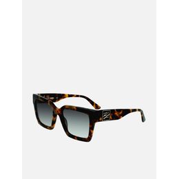 K by KARL LAGERFELD Karl Lagerfeld Sonnenbrille Damen Gr&ouml;&szlig;e 52 braun