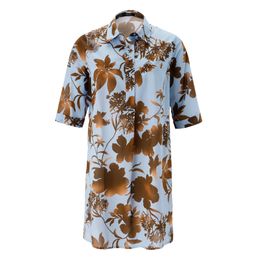 Aniston Kleid Damen Gr&ouml;&szlig;e 54 hellblau / braun Sommerkleid