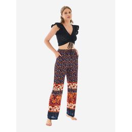 Goldenbay Pyjamahose Damen Gr&ouml;&szlig;e L bunt Sommerkleid