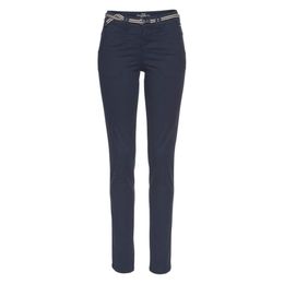Kangaroos Chinohose mit Bindeband Damen Gr&ouml;&szlig;e 38 beige / marine