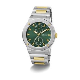 Guess Analoguhr Herren Gr&ouml;&szlig;e One Size gold / gr&uuml;n / silber