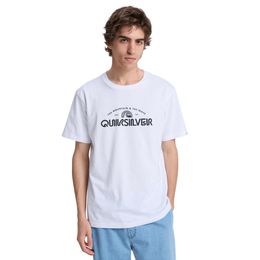 Quiksilver T-shirt 'EV Vista' Herren Gr&ouml;&szlig;e S schwarz / naturwei&szlig;