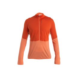 Icebreaker Funktionsshirt 'Realfleece Descender' Herren Gr&ouml;&szlig;e M pfirsich / dunkelorange