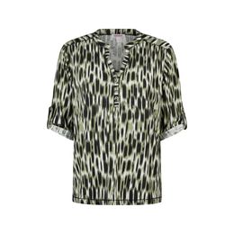 STOOKER WOMEN Bluse Damen Gr&ouml;&szlig;e L beige / gr&uuml;n / schwarz