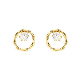 Amor Ohrringe Damen Gr&ouml;&szlig;e One Size gold / transparent