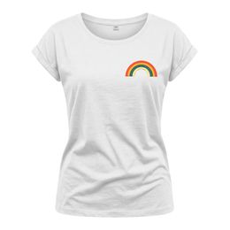 Makaya Shirt 'Rainbow' Damen Gr&ouml;&szlig;e L wei&szlig;