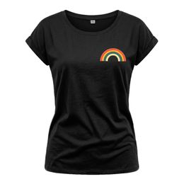 Makaya Shirt 'Rainbow' Damen Gr&ouml;&szlig;e M schwarz