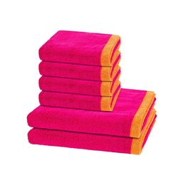 Caw&ouml; Caw&ouml; Handtuch 'Lifestyle Splash' Damen Gr&ouml;&szlig;e One Size pink