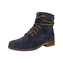 Josef Seibel Lace-Up Ankle Boots 'Sienna' female size 40 marine blue / Light brown