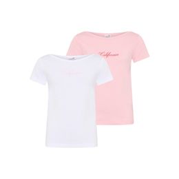 Kangaroos T-Shirt M&auml;dchen Gr&ouml;&szlig;e 164/170 puder / rot / wei&szlig;