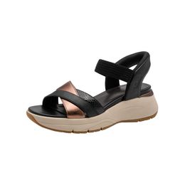 Tamaris Sandale Damen Gr&ouml;&szlig;e 41 bronze / schwarz