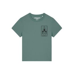 Watapparel T-Shirt 'Tarot Strength' Damen Gr&ouml;&szlig;e XS gr&uuml;n / schwarz