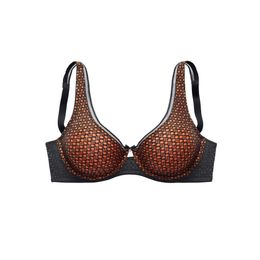 Nuance By Lascana Minimizer Damen Gr&ouml;&szlig;e 70 dunkelorange / schwarz