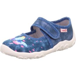 Superfit Hausschuh 'Bonny' M&auml;dchen Gr&ouml;&szlig;e 26 indigo / hellblau / hellgelb / pink