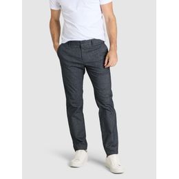 MAC Chinohose 'Lennox 6332-91-0736L 199B midnight blue printed' Herren Gr&ouml;&szlig;e 31 blaumeliert