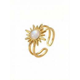 Nemomatheo Ring 'Aurora Sole' Damen Gr&ouml;&szlig;e 50/60 gold