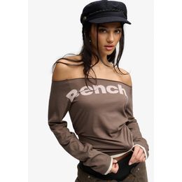 Bench Shirt 'Bench x Superdry & Co' female size L Nude / Brown / natural white
