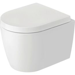 Duravit Me by Starck Wand-Tiefsp&uuml;l-WC 253009AC00 37x48cm, 4,5 l, Rimless, wei&szlig; Seidenmatt Hygieneglaze