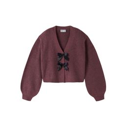 name it Strickjacke M&auml;dchen Gr&ouml;&szlig;e 134/140 purpur
