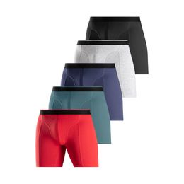 AUTHENTIC LE JOGGER Boxershorts Herren Gr&ouml;&szlig;e M navy / hellgrau / rot / schwarz